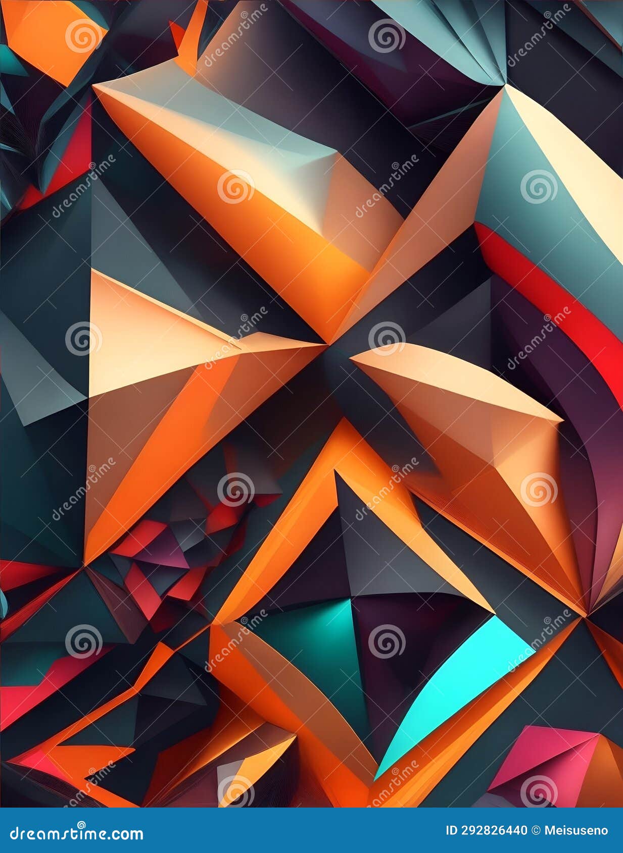 Abstract Geometric Art Illustration Stock Illustration - Illustration ...