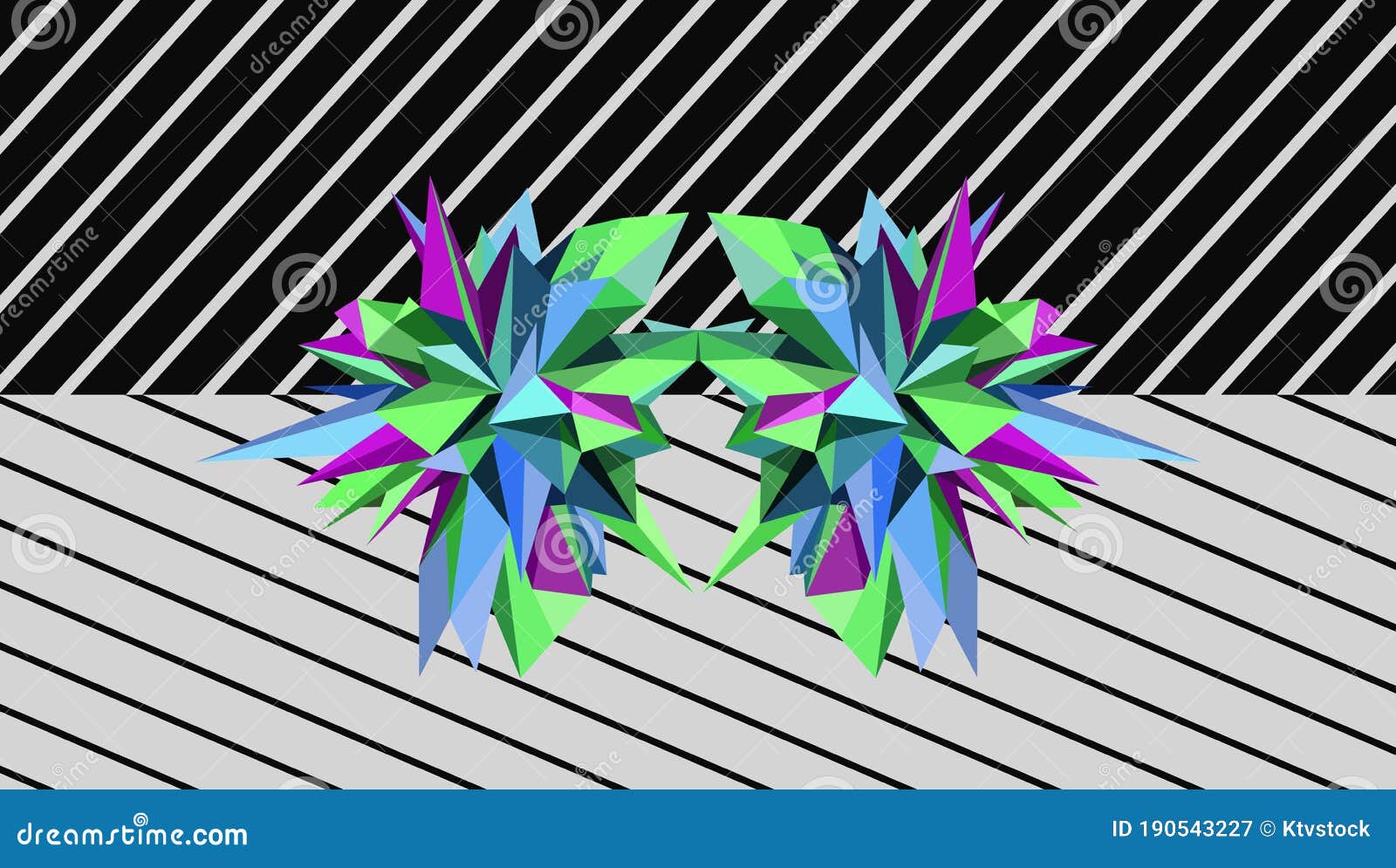 Abstract Geometric Asymmetric Form Design. Stock Vector - Illustration ...