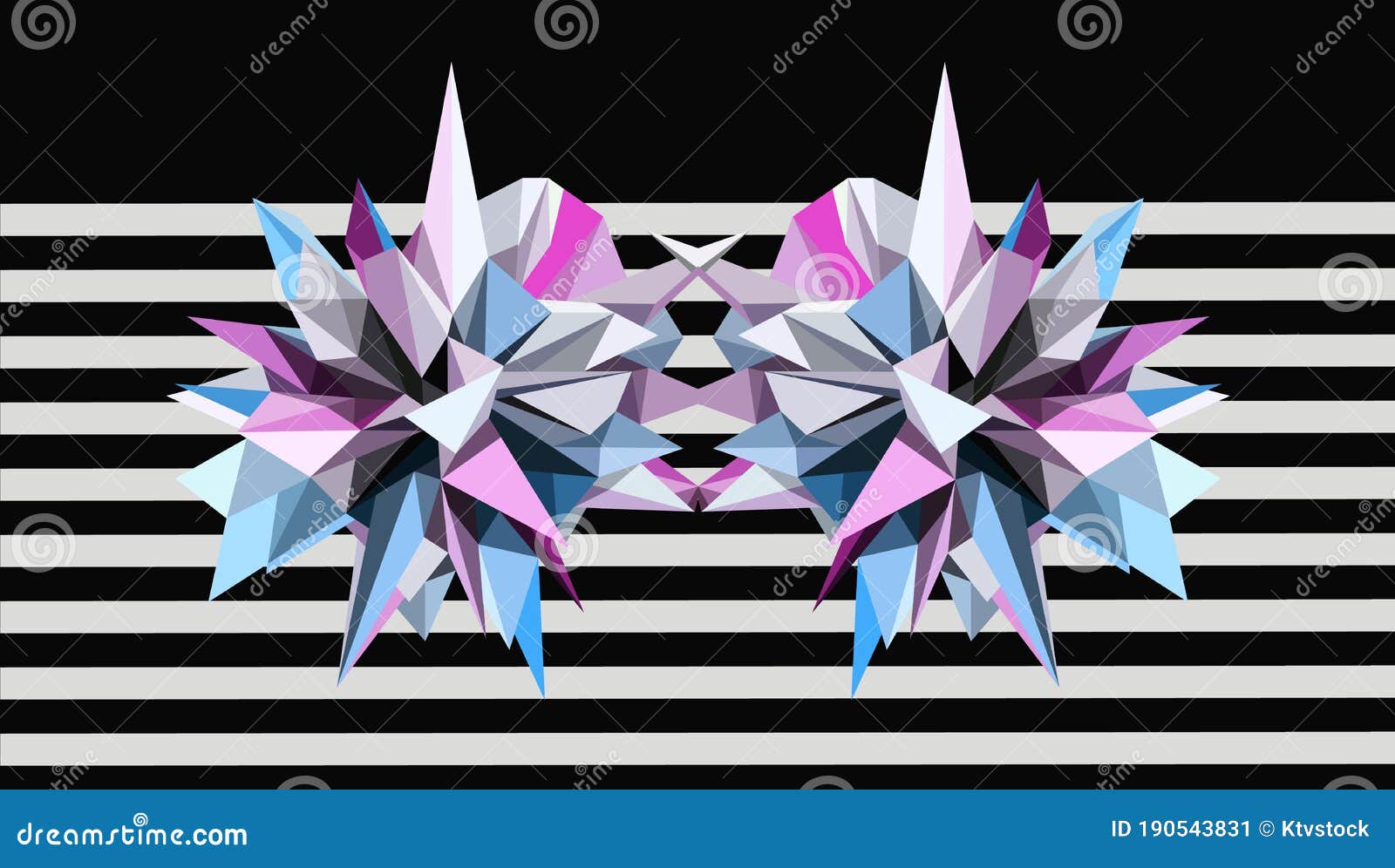 Abstract Geometric Asymmetric Form Design. Stock Vector - Illustration ...