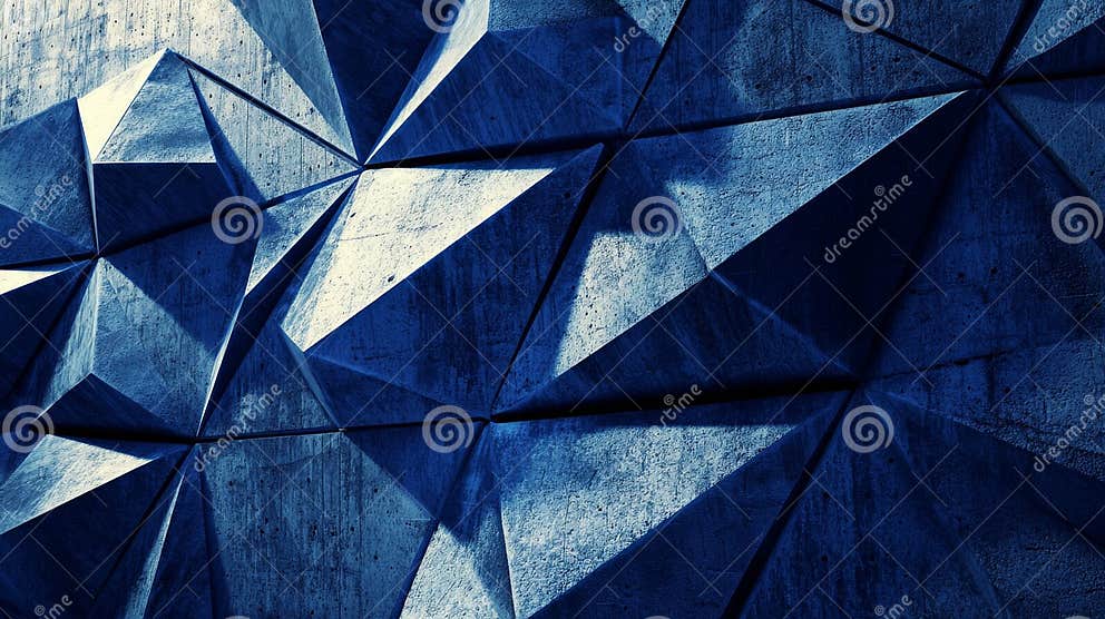 An Abstract Geometric Backdrop Featuring a Design of Interlocking Blue ...