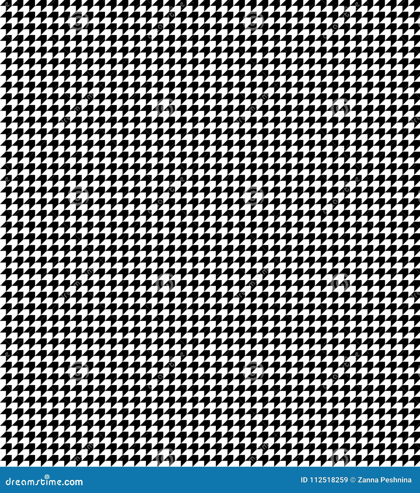 Black and White Houndstooth Pattern Vector. Stock Vector - Illustration of lines, houndstooth ...