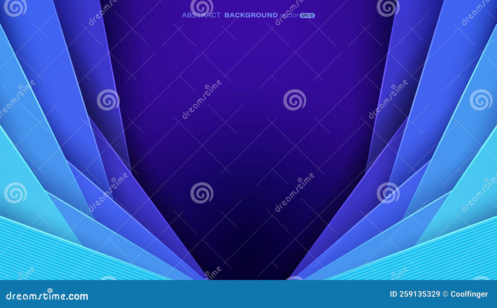 Abstract Geometric Background with Blue Layers and Lines Stripe Stock ...