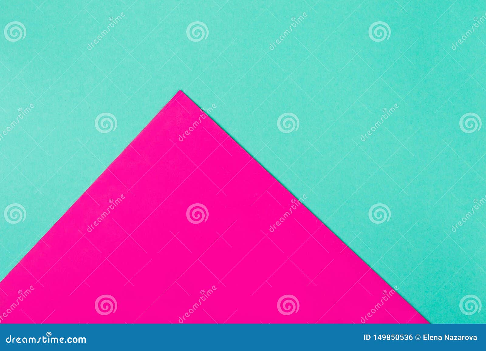 Abstract Geometric Background in Bright Neon Colors. Glowing Magenta ...