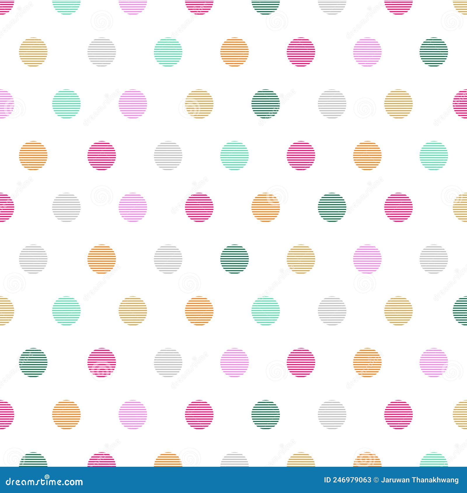 Abstract Geometric Background. Circle Style, Seamless Vector Pattern ...
