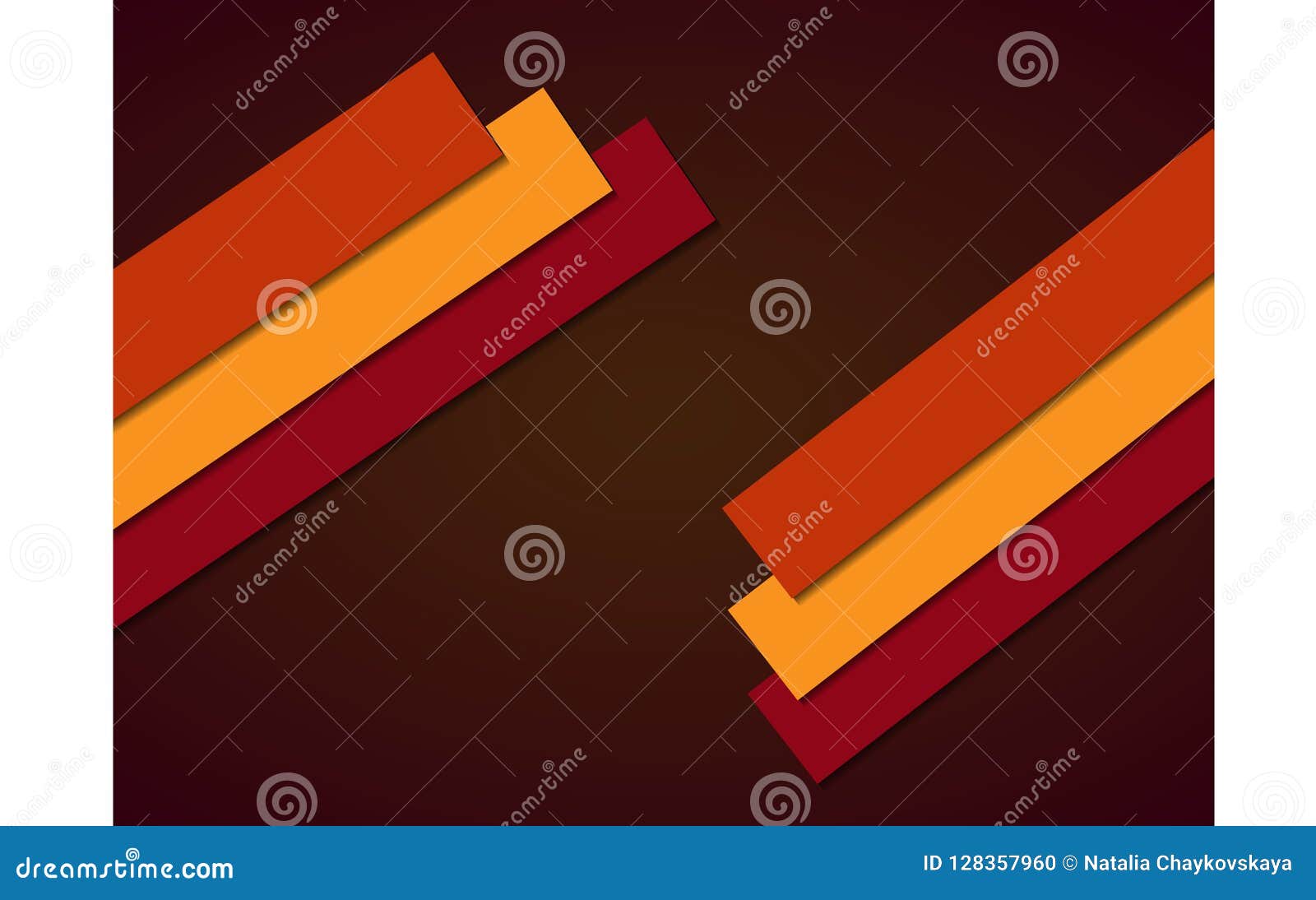 Abstract Geometric Background,color Rectangles Isolated on Brown ...
