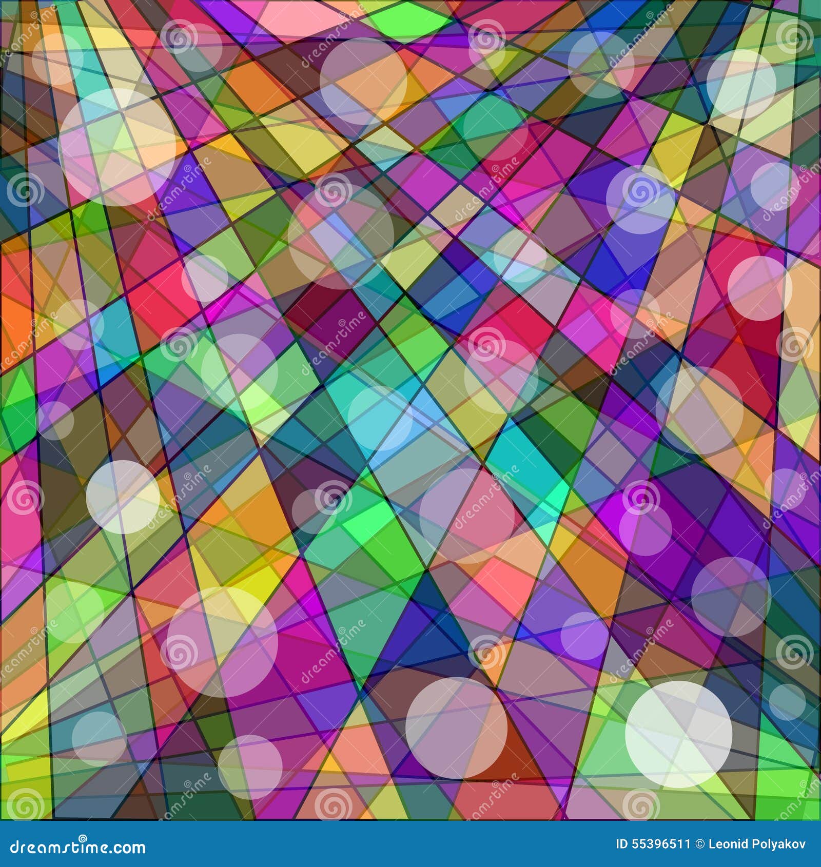 Abstract Geometric Background of Colored Wallpaper Stock Vector ...