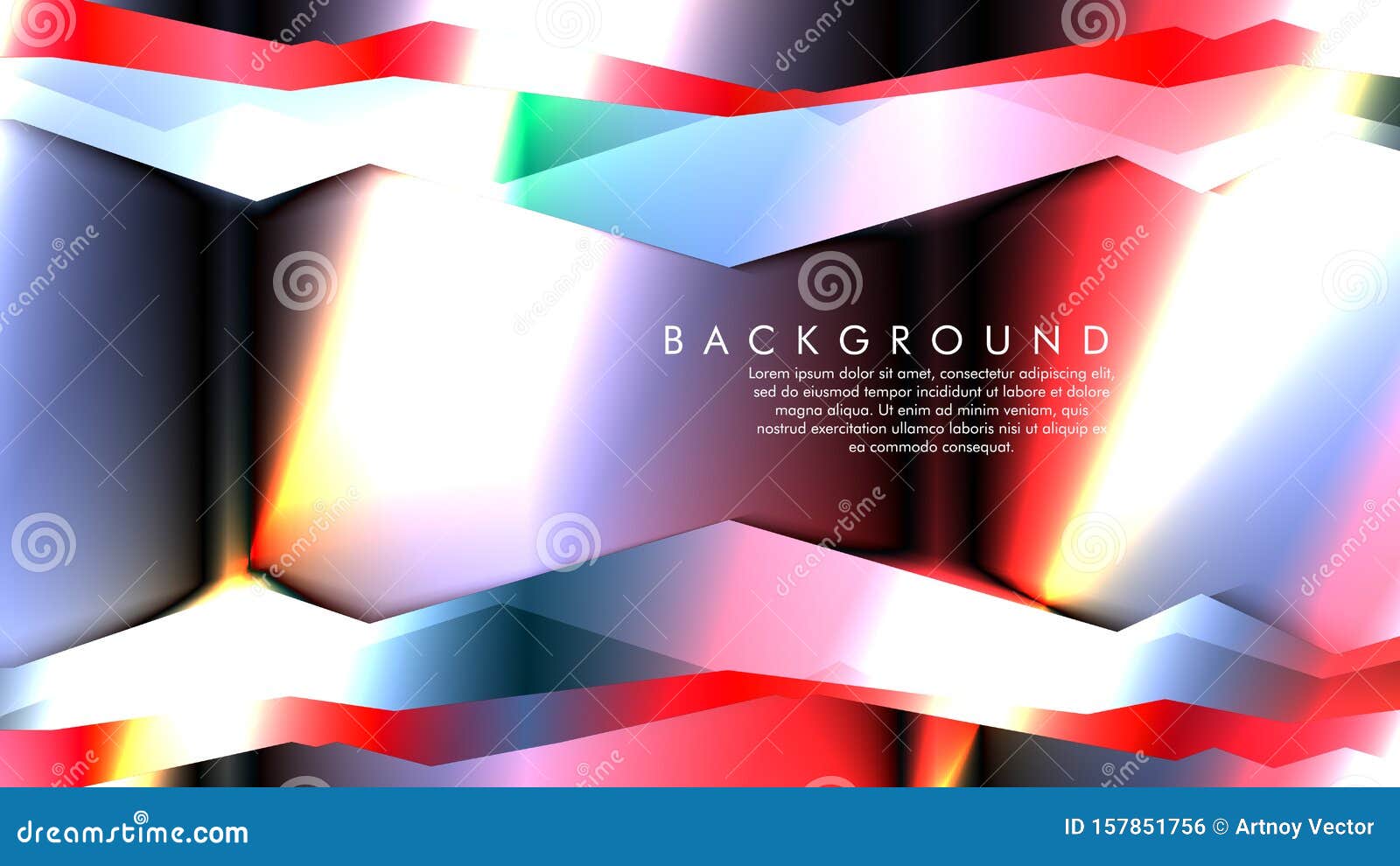 Abstract Geometric Background the Concept of Light with a Mix of Colors ...