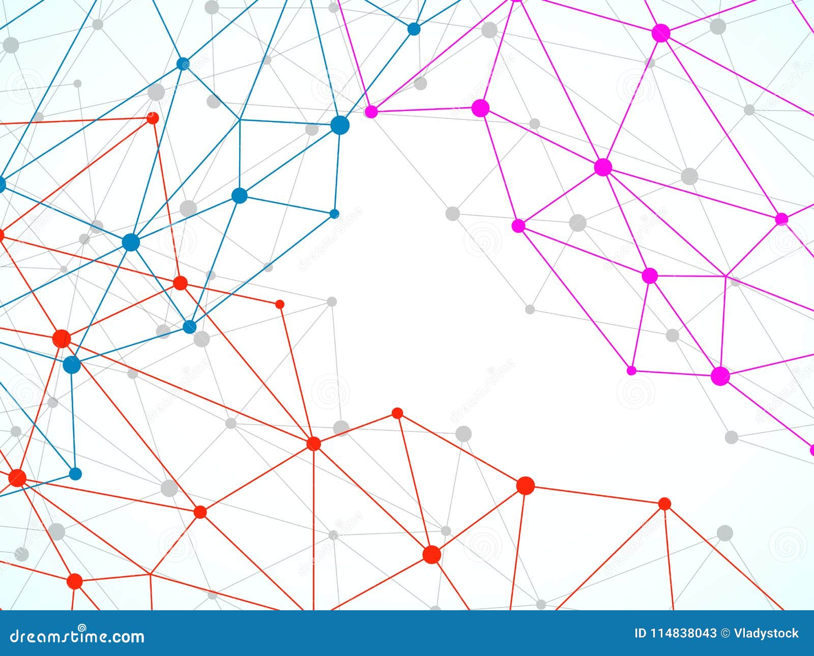 Abstract Geometric Background with Connecting Dots and Lines Stock ...