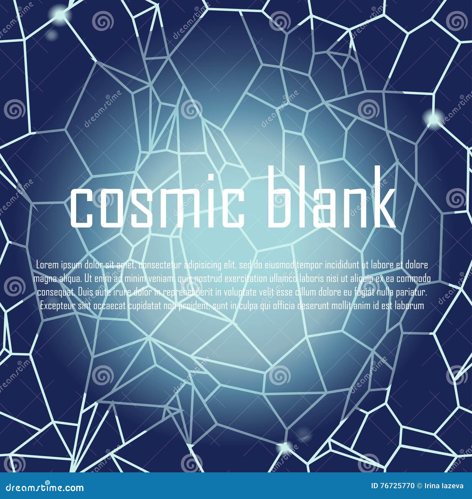 Abstract Geometric Background in Cosmic Style Stock Vector ...