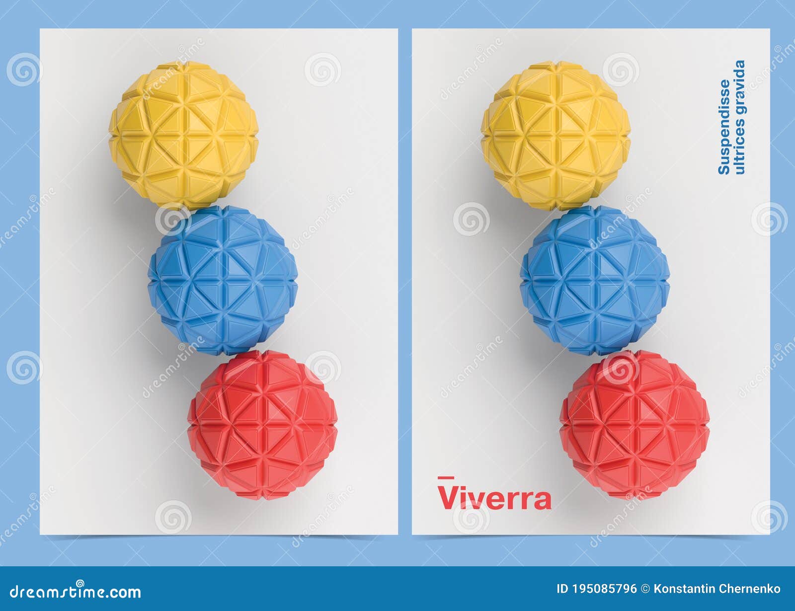 Abstract Geometric Background 3d Spheres Design Poster Template Stock ...