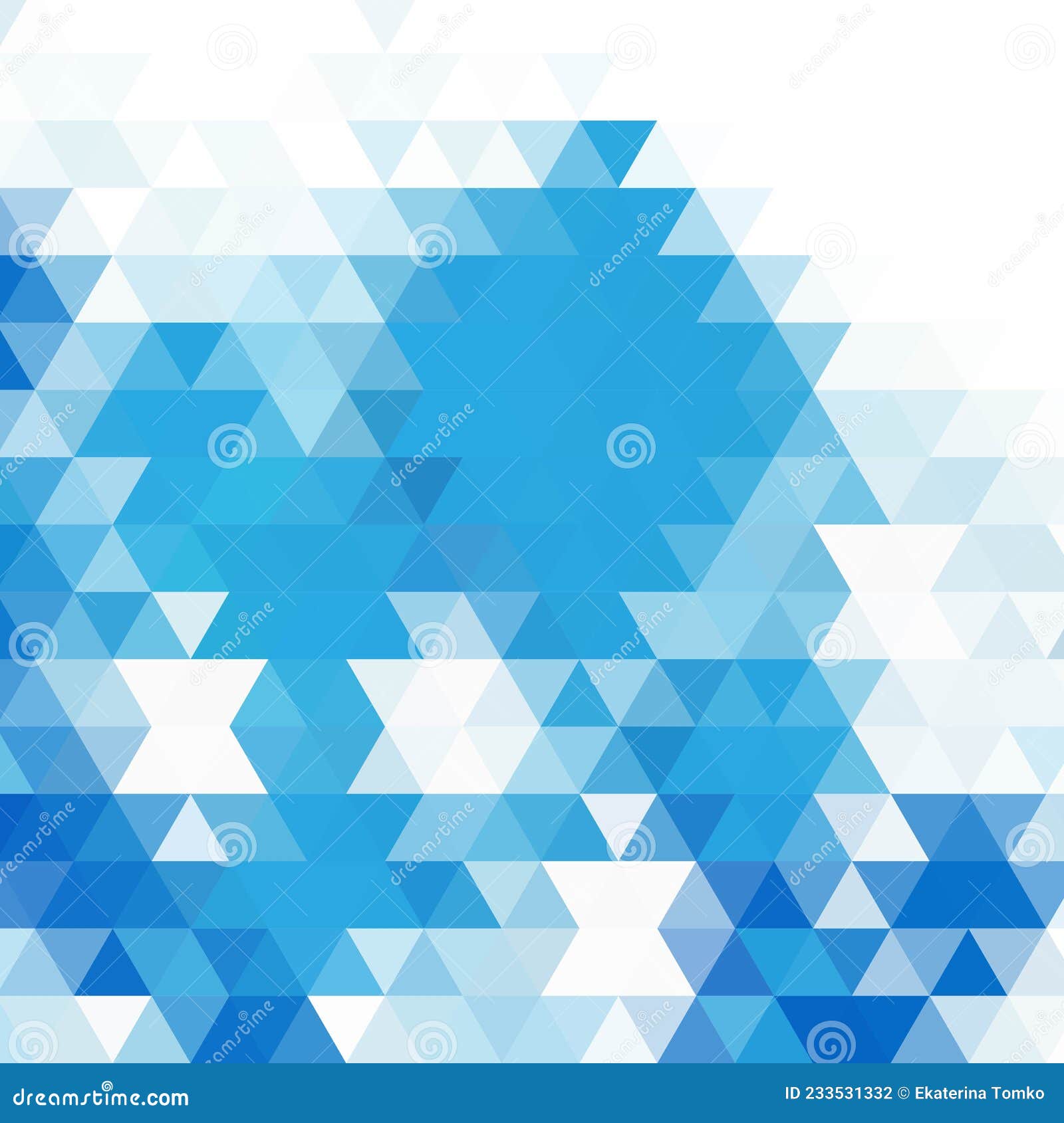 Abstract Geometric Background. Design Element. Blue Triangles. Eps 10 ...