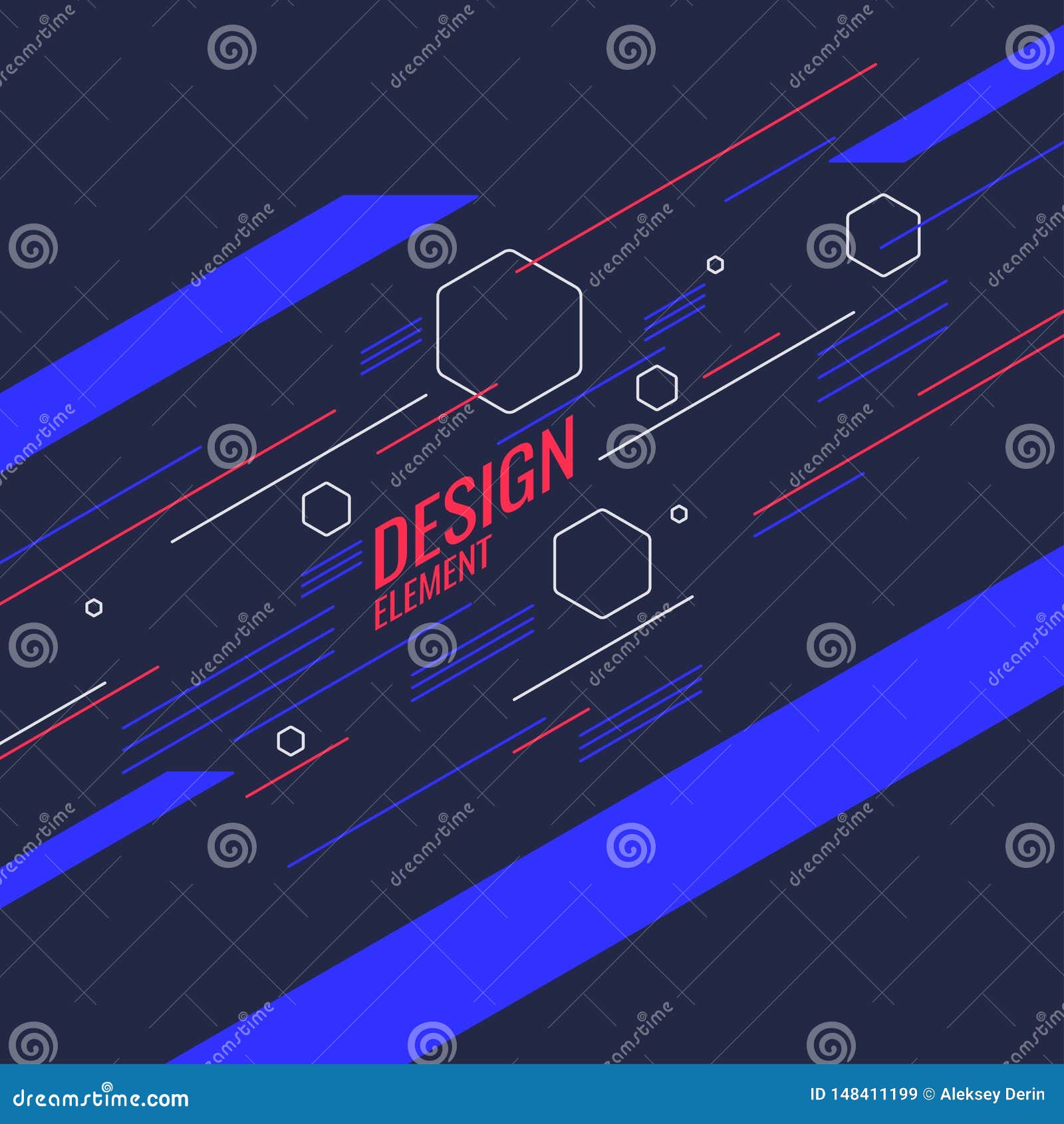 Abstract Geometric Background. Design Poster with the Flat Figures ...