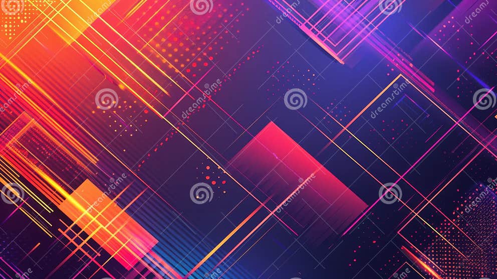 Abstract Geometric Background in the Form of Different Rectangles ...