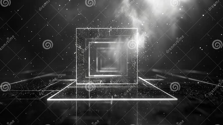 Abstract Geometric Background in the Form of Different Rectangles ...