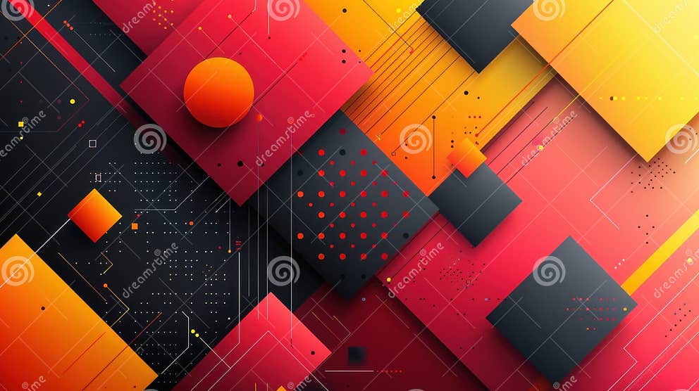 Abstract Geometric Background in the Form of Different Rectangles ...
