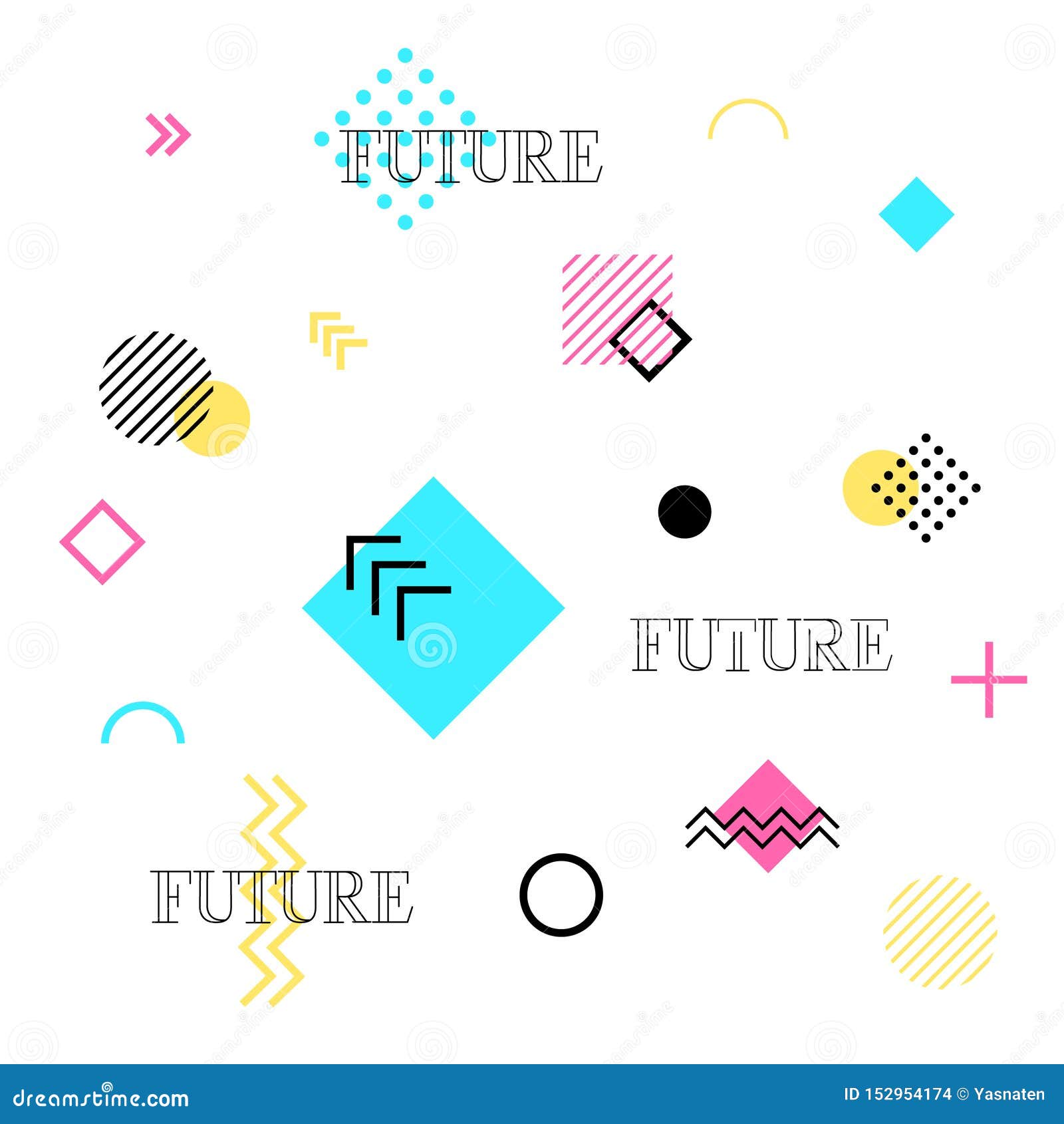 Abstract Geometric Background. Future Patterns Design. Trendy Seamless ...