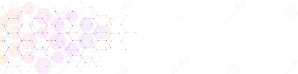 Abstract Geometric Background with a Hexagon Pattern. Hexagonal Shape ...