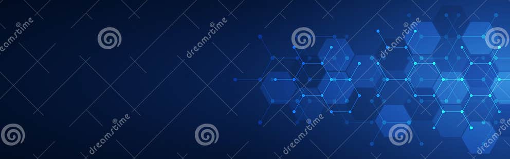 Abstract Geometric Background with Hexagon Pattern. Hexagonal Shape ...