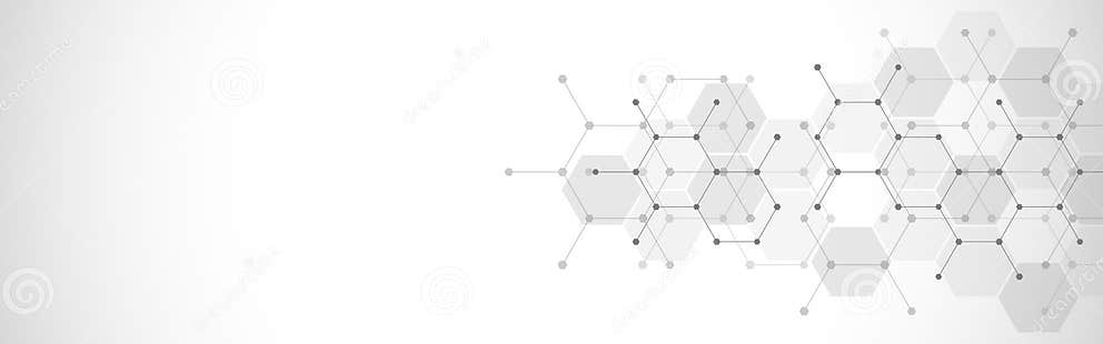 Abstract Geometric Background with a Hexagon Pattern. Hexagonal Shape ...