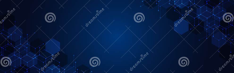 Abstract Geometric Background with a Hexagon Pattern. Hexagonal Shape ...