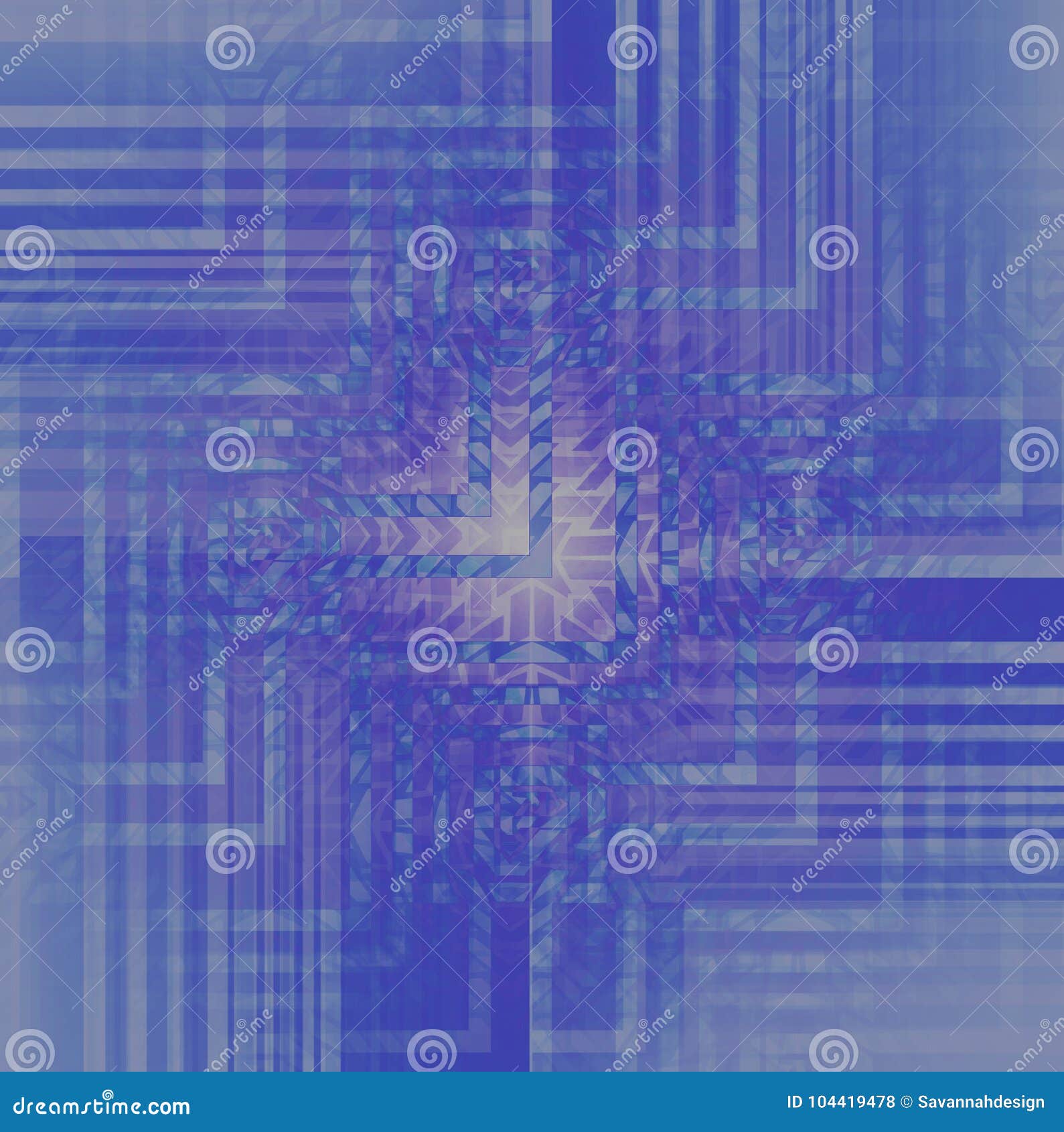 Intricate Zigzag Pattern in Purple and Light Blue Shades with Light ...