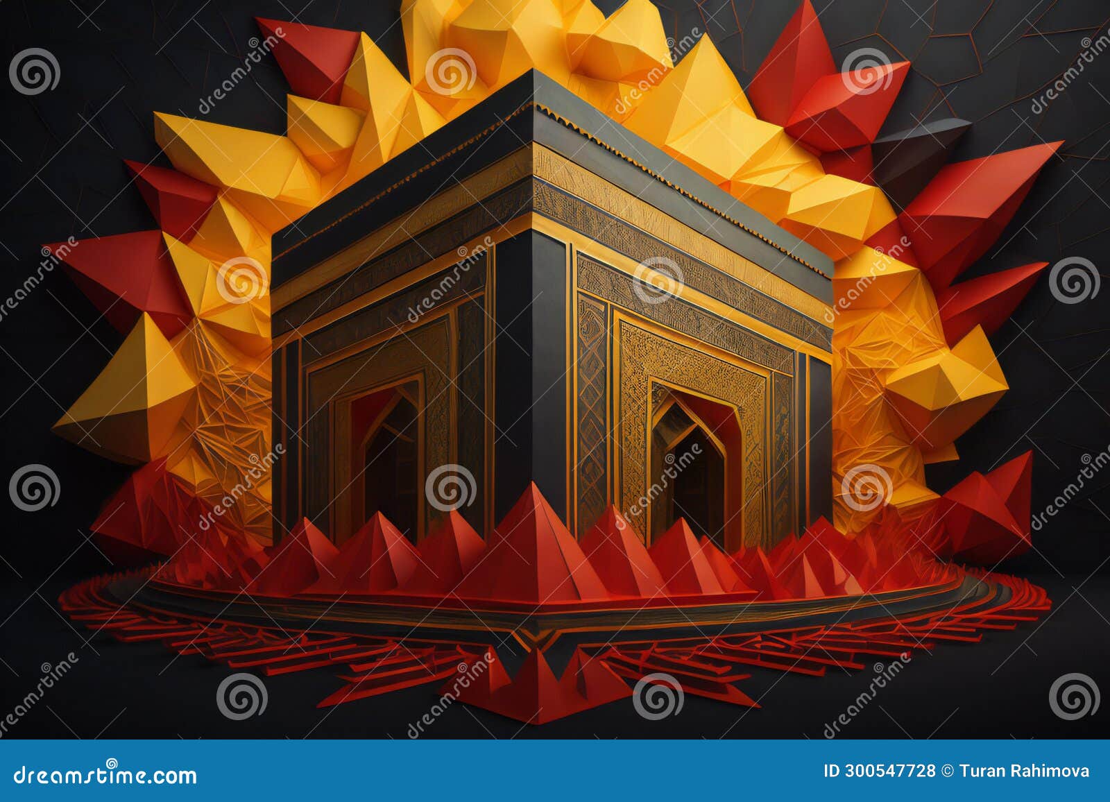 Islamic Kaaba Icon Set Vector Sign Symbol | CartoonDealer.com #193924894