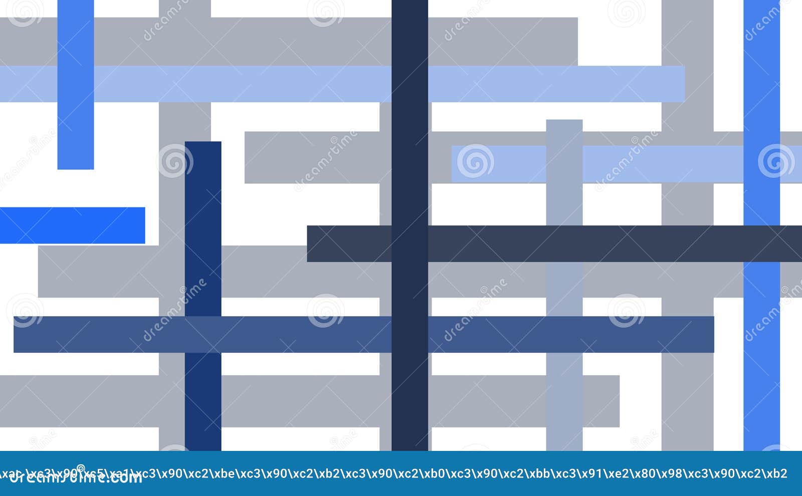 Abstract Blue Geometric Texture with Lines Stock Illustration ...