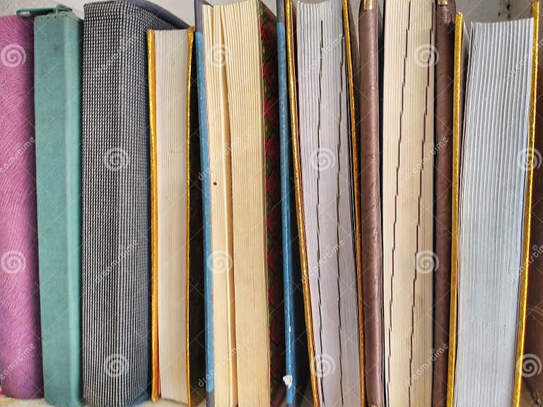 Abstract Geometric Background of Many Books Piles. Stock Photo - Image ...