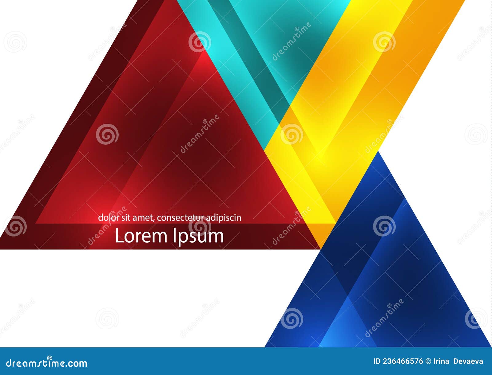 Abstract Geometric Background. Modern Overlapping Triangles. Bright ...