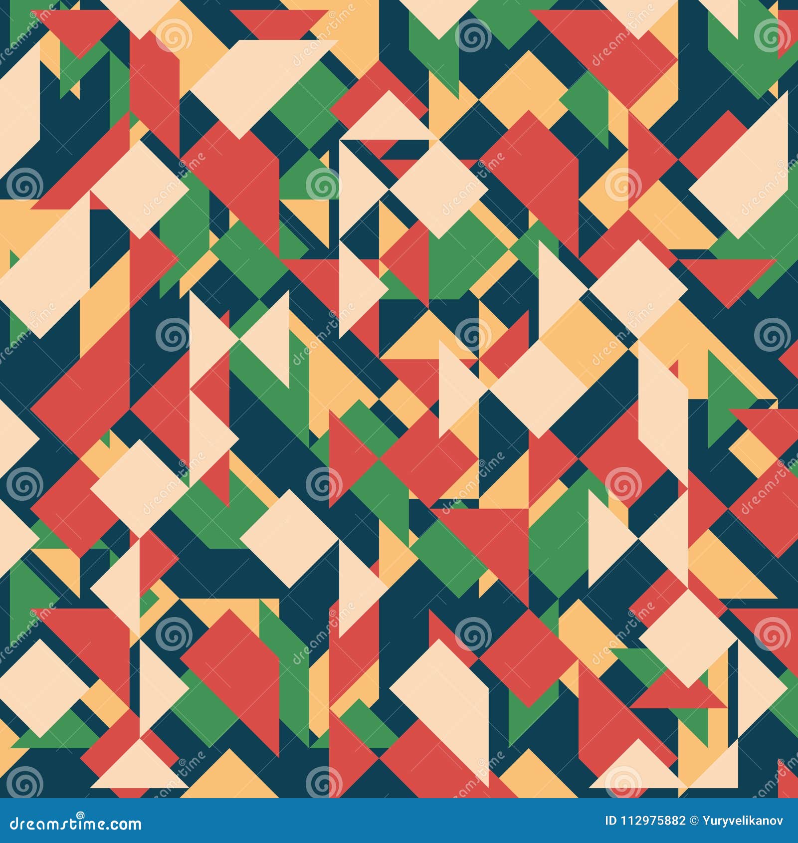 Abstract Geometric Background. Modern Overlapping Triangles and Squares ...