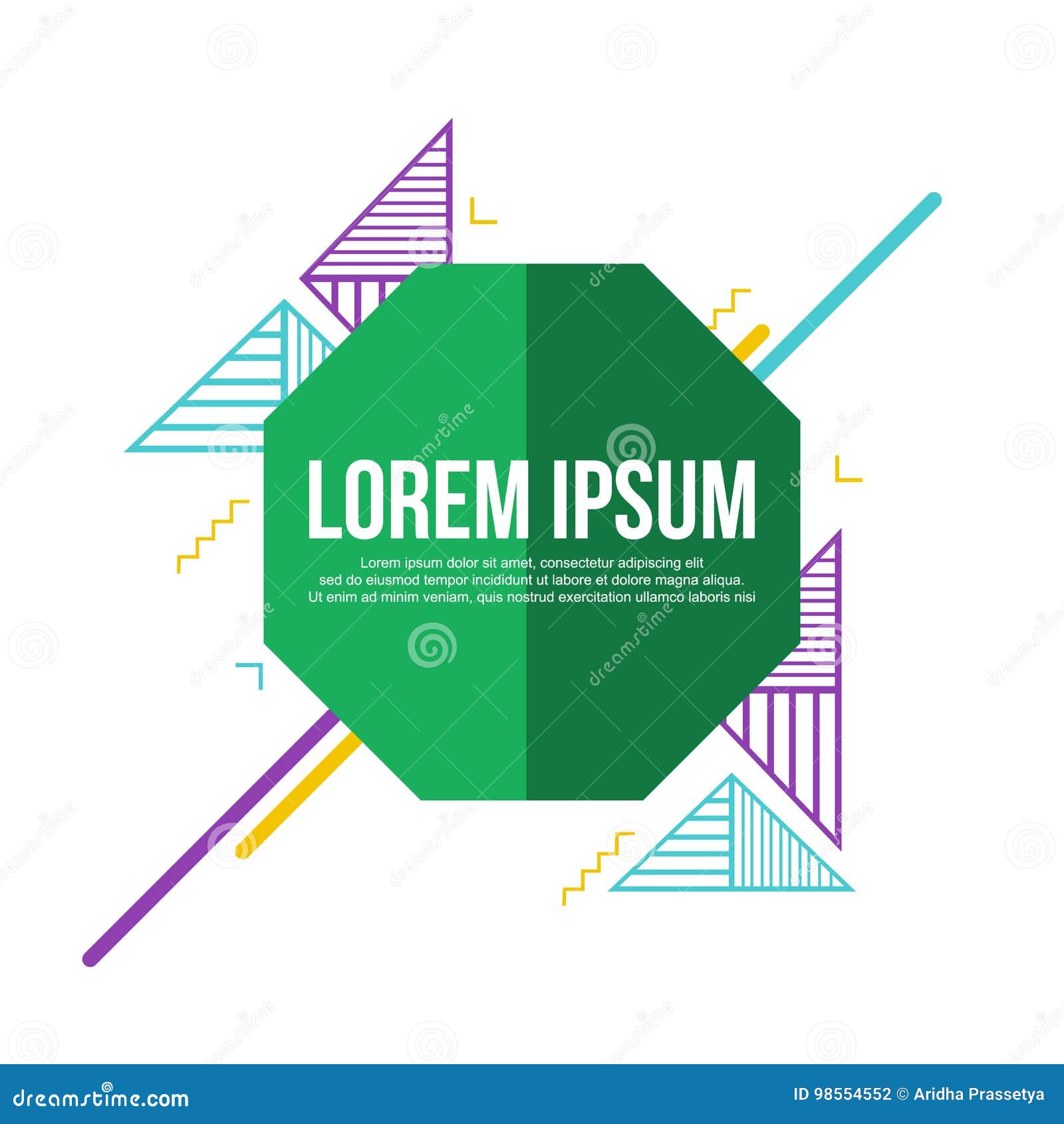 Abstract Geometric Background Modern Style Collection Stock Vector ...