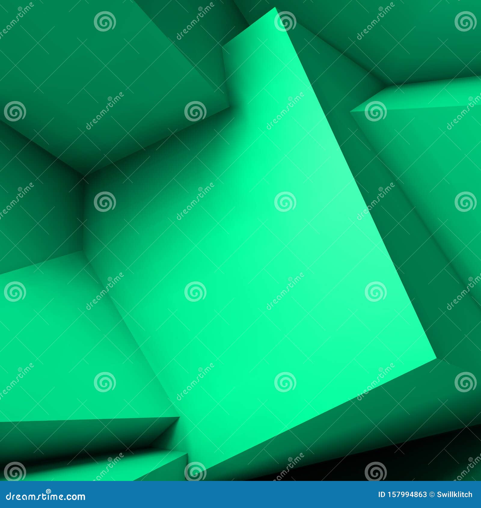 Abstract Geometric Background with Overlapping Cubes Stock Vector ...