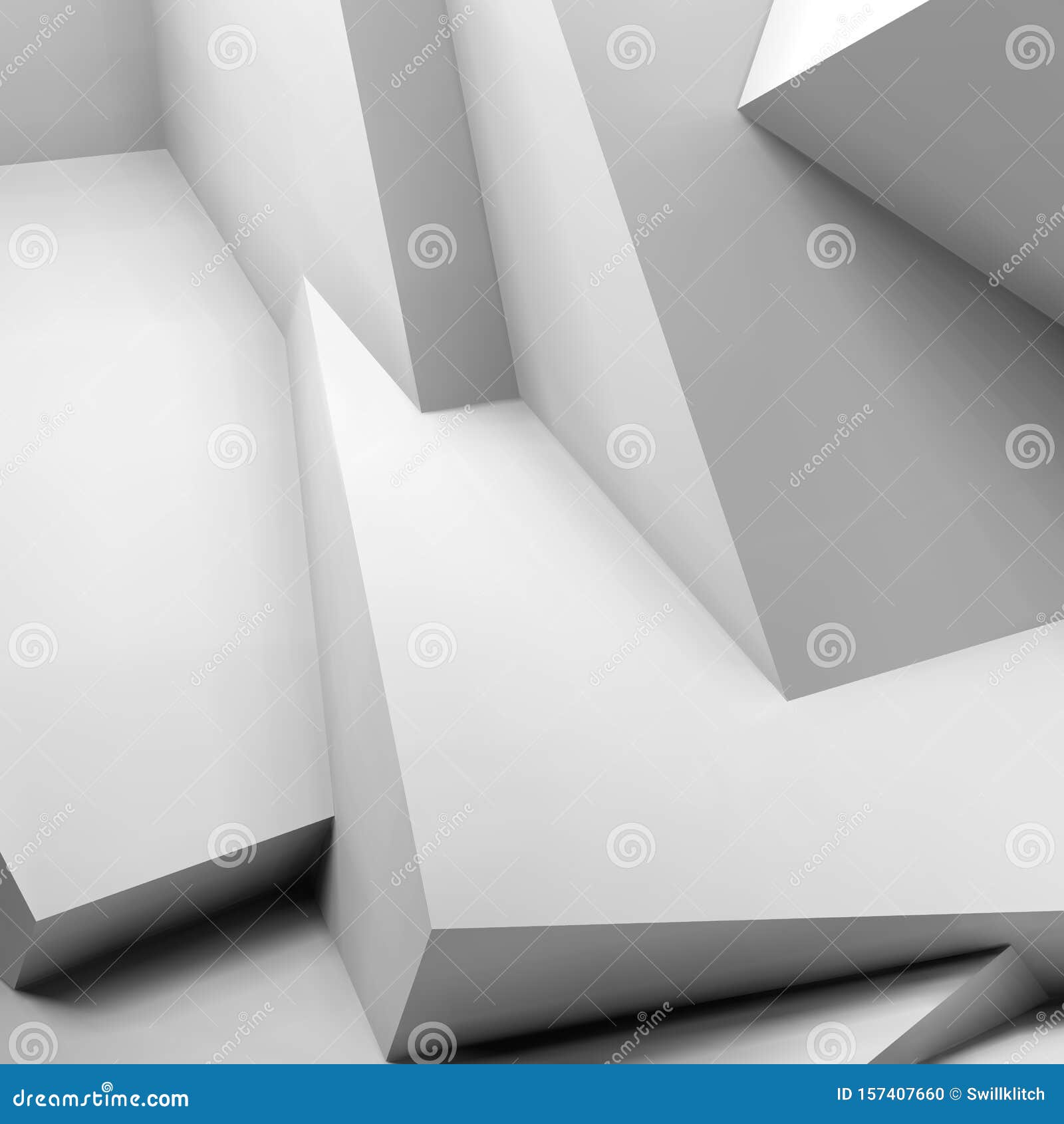 Abstract Geometric Background with Overlapping Cubes Stock Vector ...