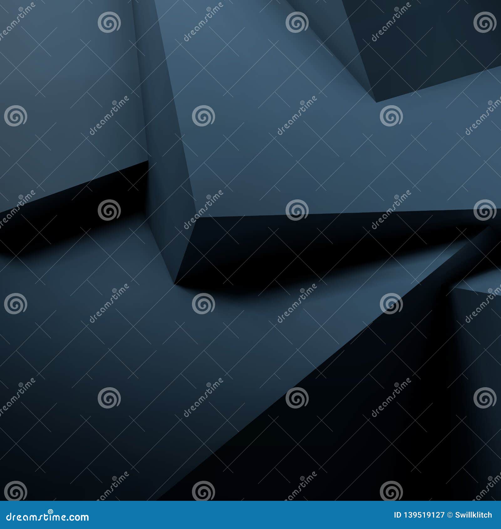 Abstract Geometric Background with Overlapping Cubes Stock Vector ...