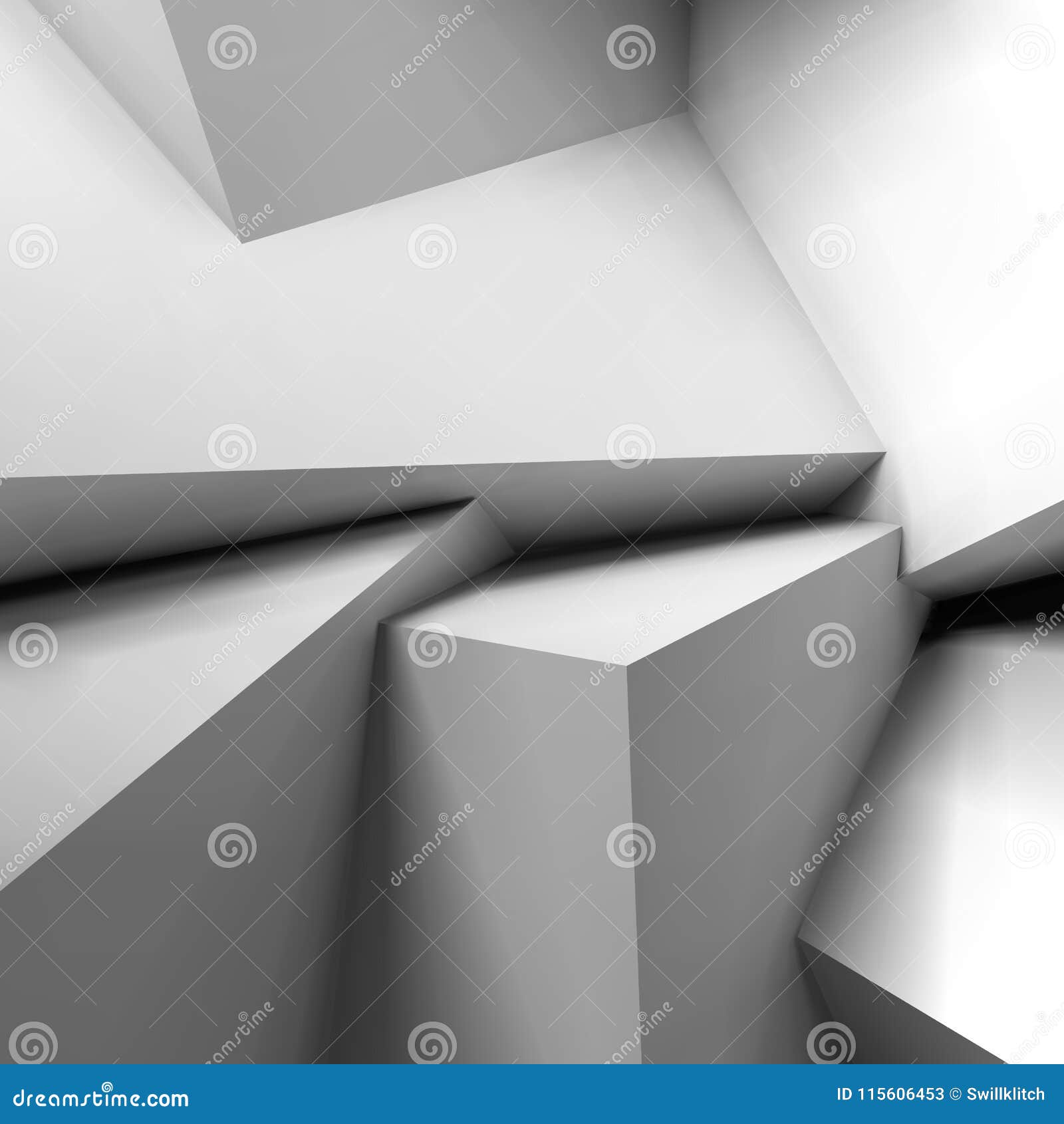 Abstract Geometric Background with Overlapping Cubes Stock Vector ...