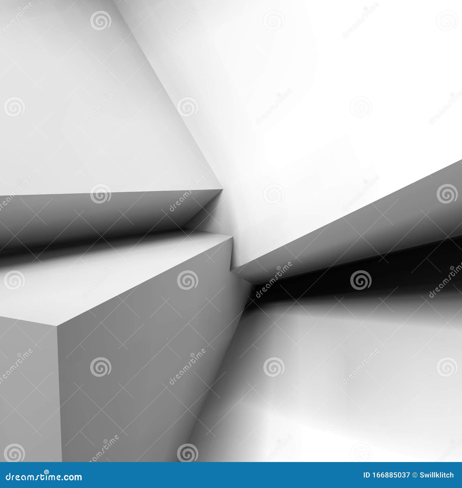 Abstract Geometric Background with Overlapping Cubes Stock Vector ...