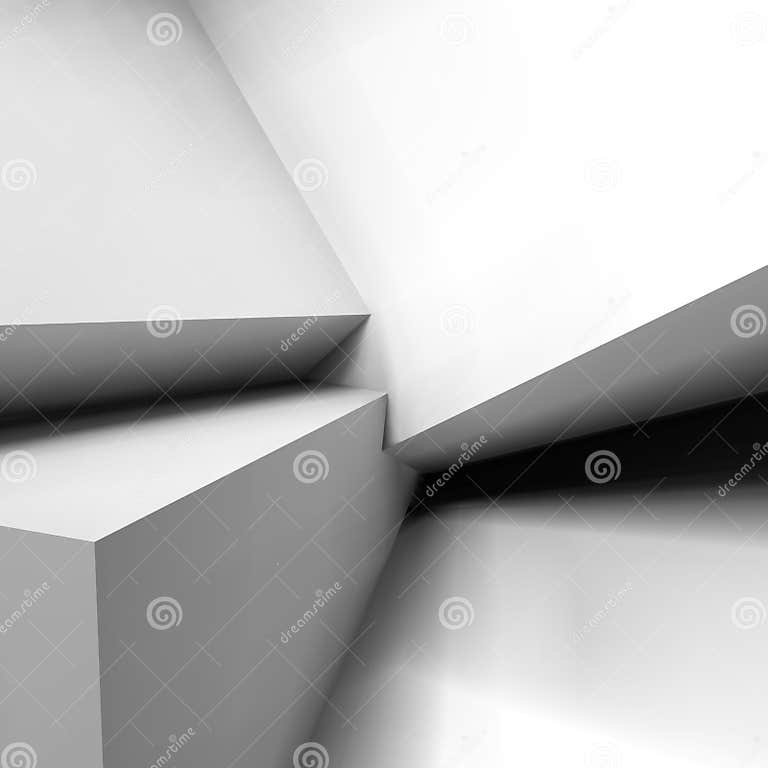 Abstract Geometric Background with Overlapping Cubes Stock Vector ...