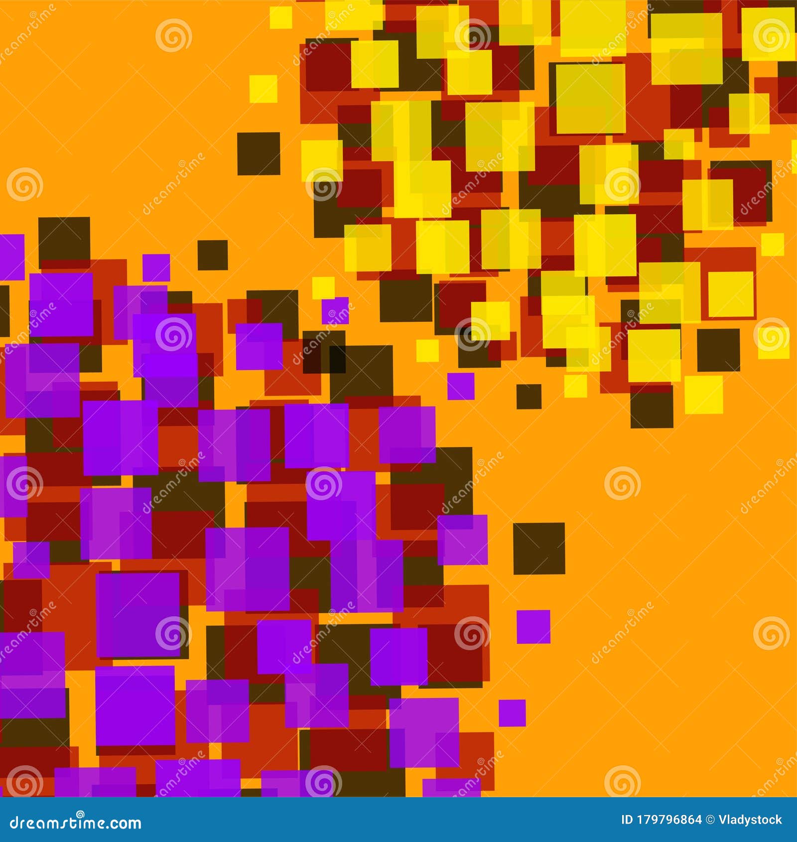 Abstract Geometric Background with Overlapping Squares Stock ...
