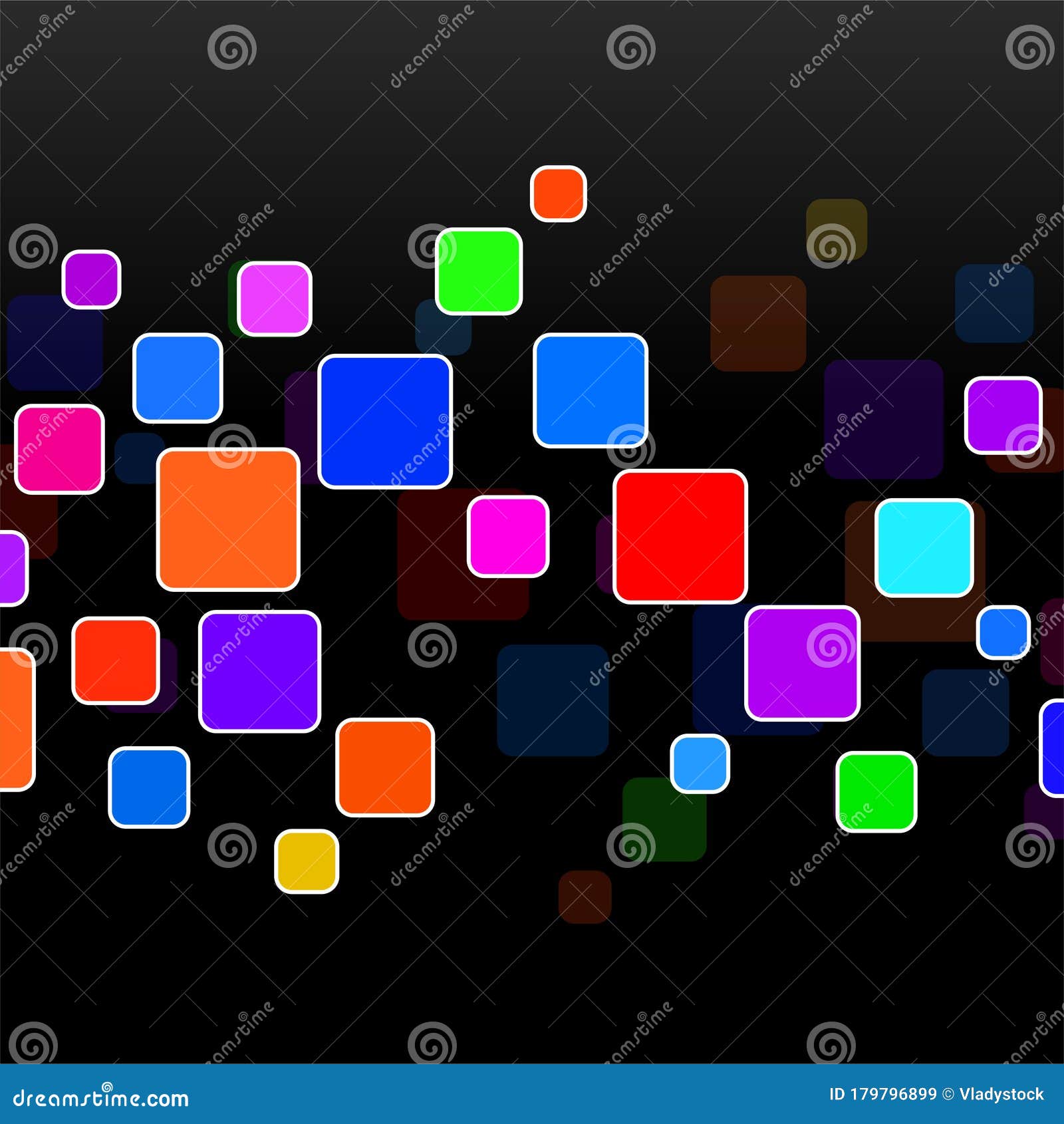 Abstract Geometric Background with Overlapping Squares Stock ...