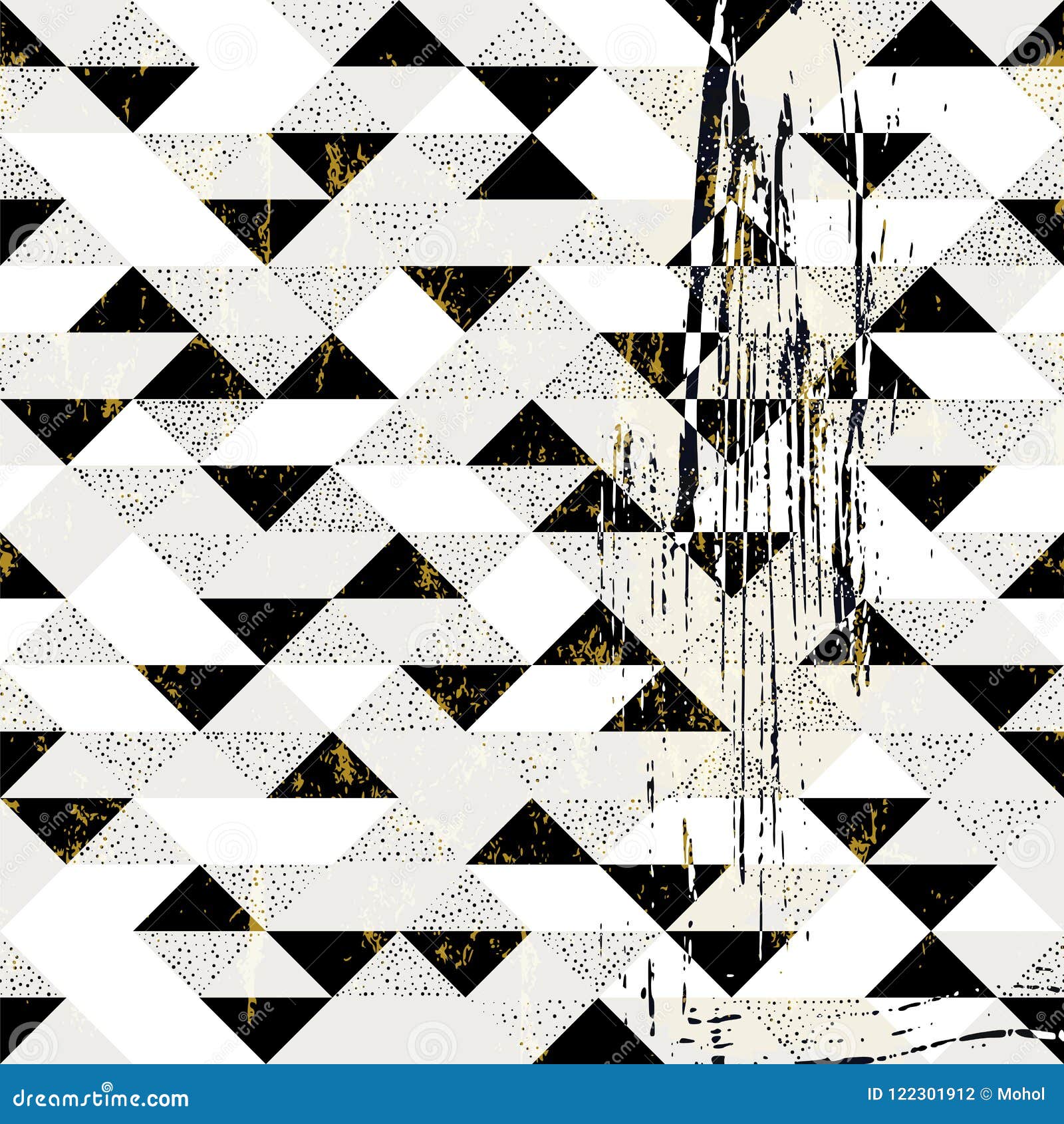 Abstract Geometric Background Pattern, with Triangles, Dots, Paint ...