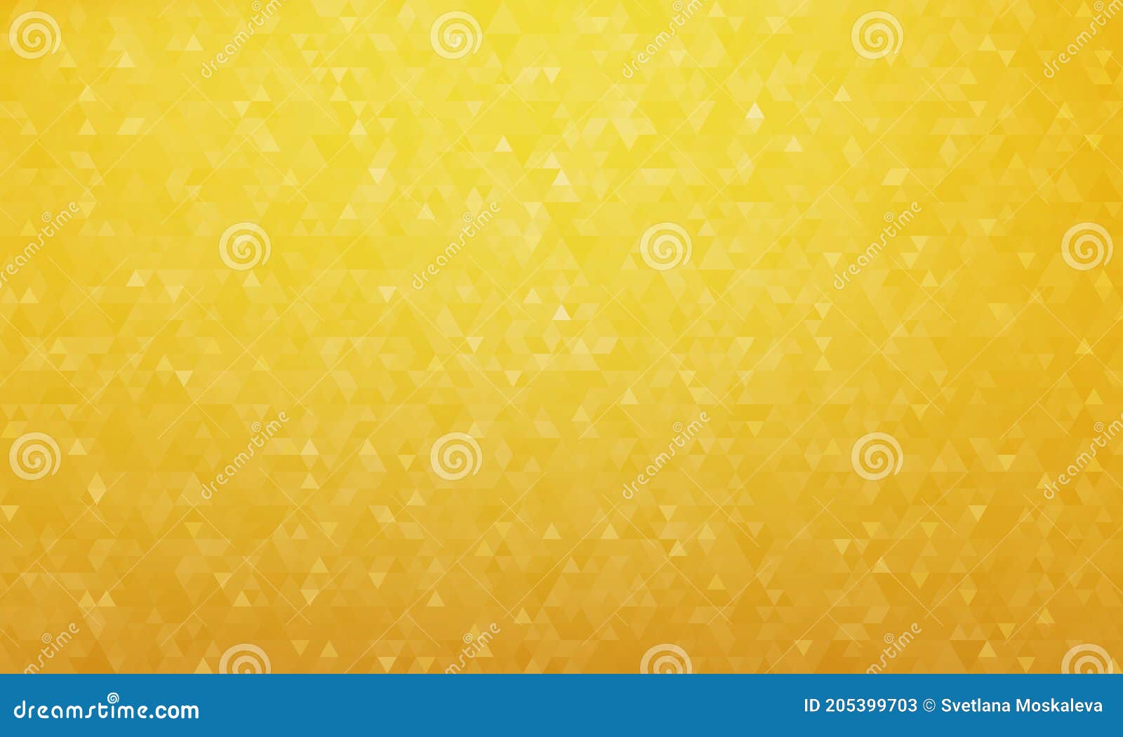 Abstract Geometric Background, Pattern of Triangles in Gold Yellow ...