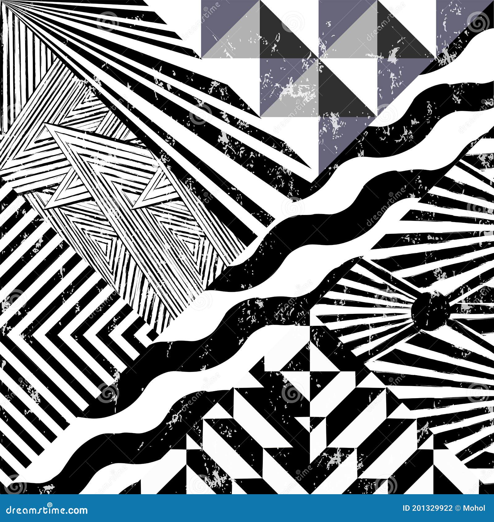 Abstract Geometric Background Pattern, with Triangles, Lines, Paint ...