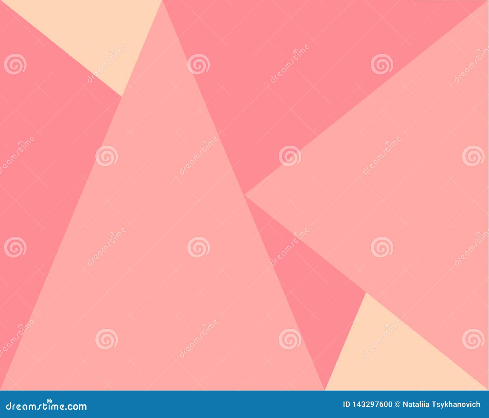 Abstract Geometric Background, Pink Beige Triangle Shape Pattern. Stock ...