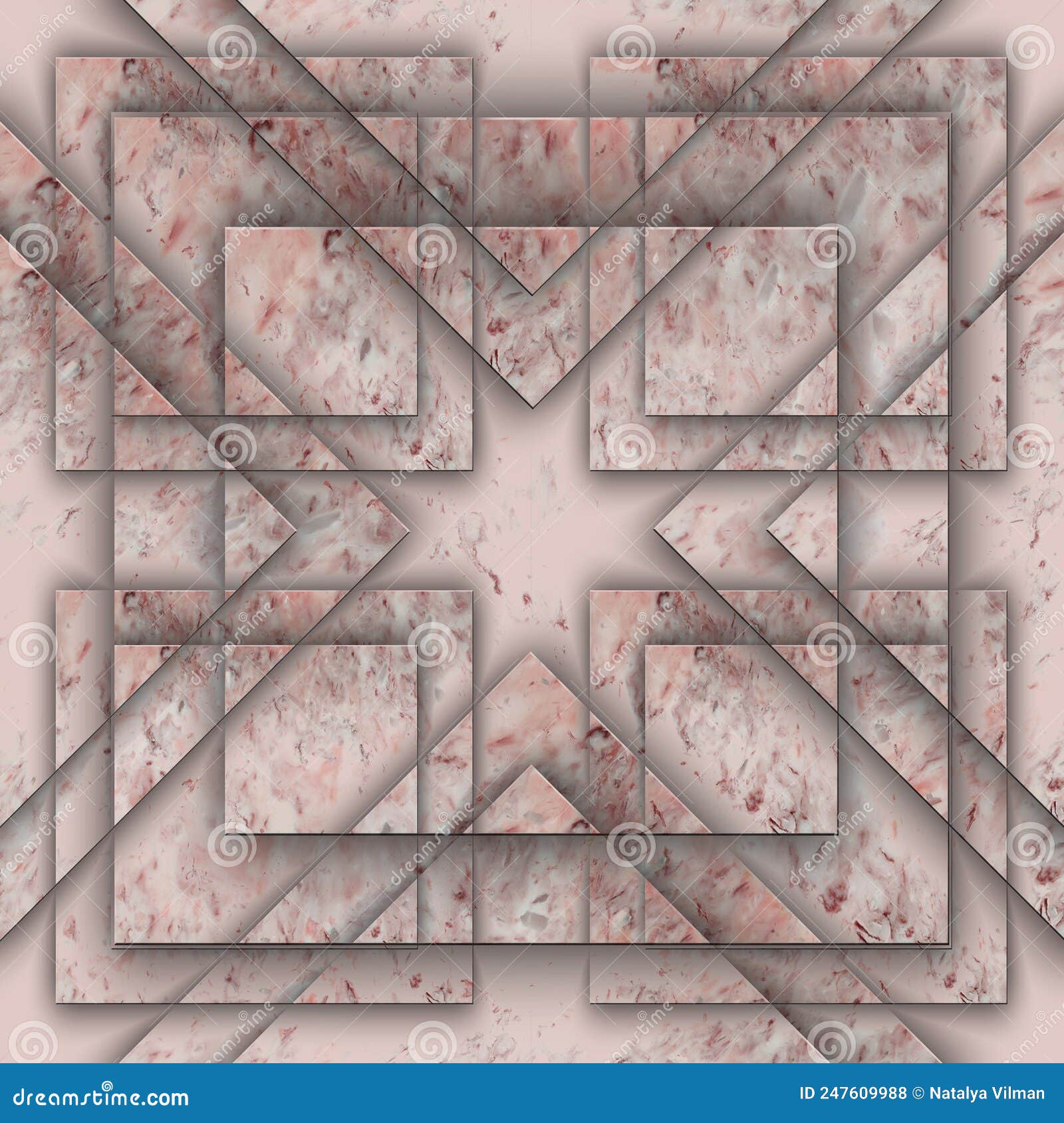 Abstract Geometric Background, Pink Pattern, Square Orientation Stock ...