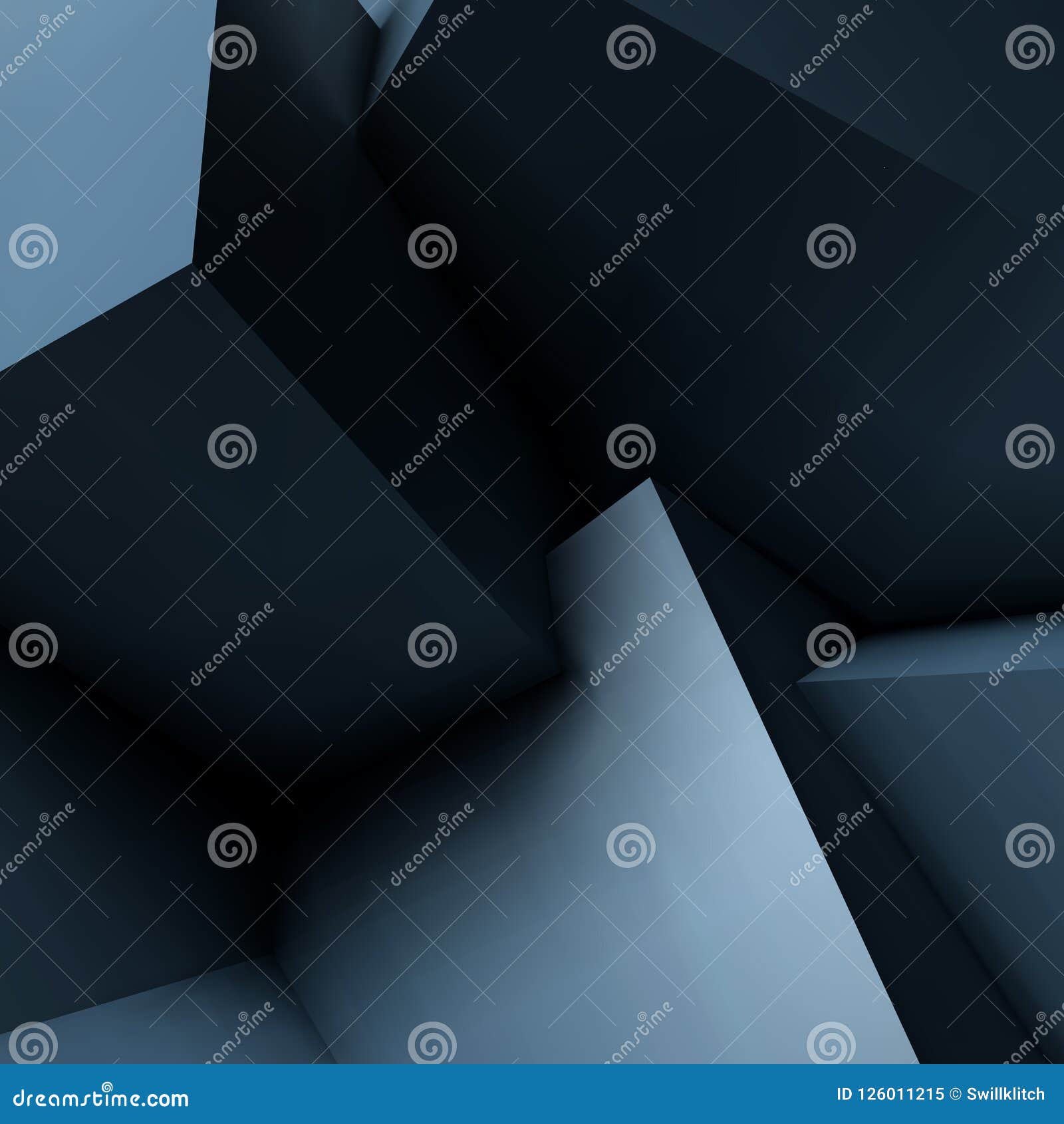 Abstract Geometric Background with Overlapping Cubes Stock Vector ...