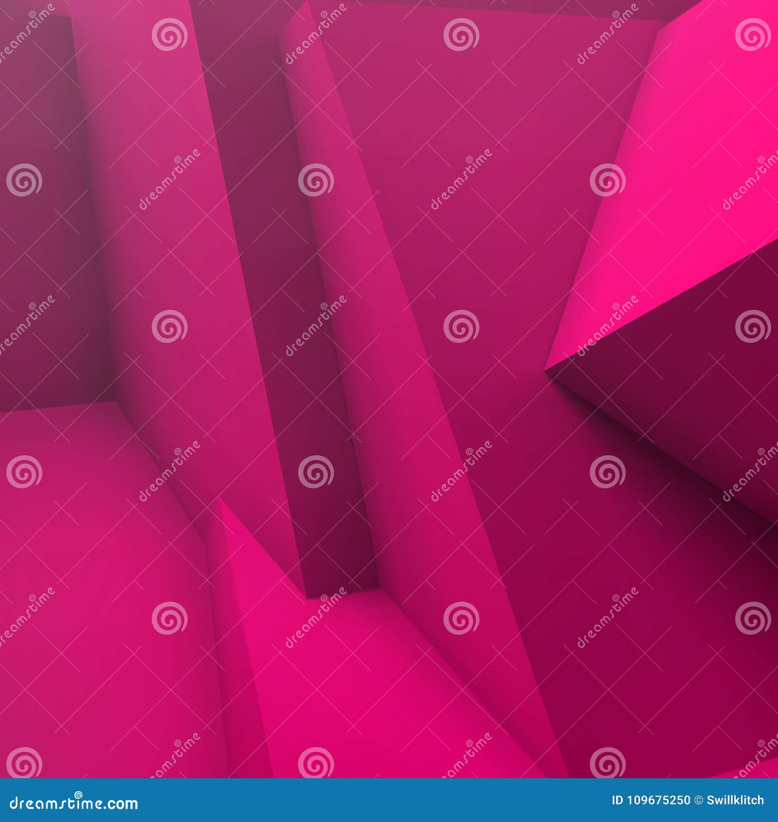 Abstract Geometric Background with Overlapping Cubes Stock Vector ...