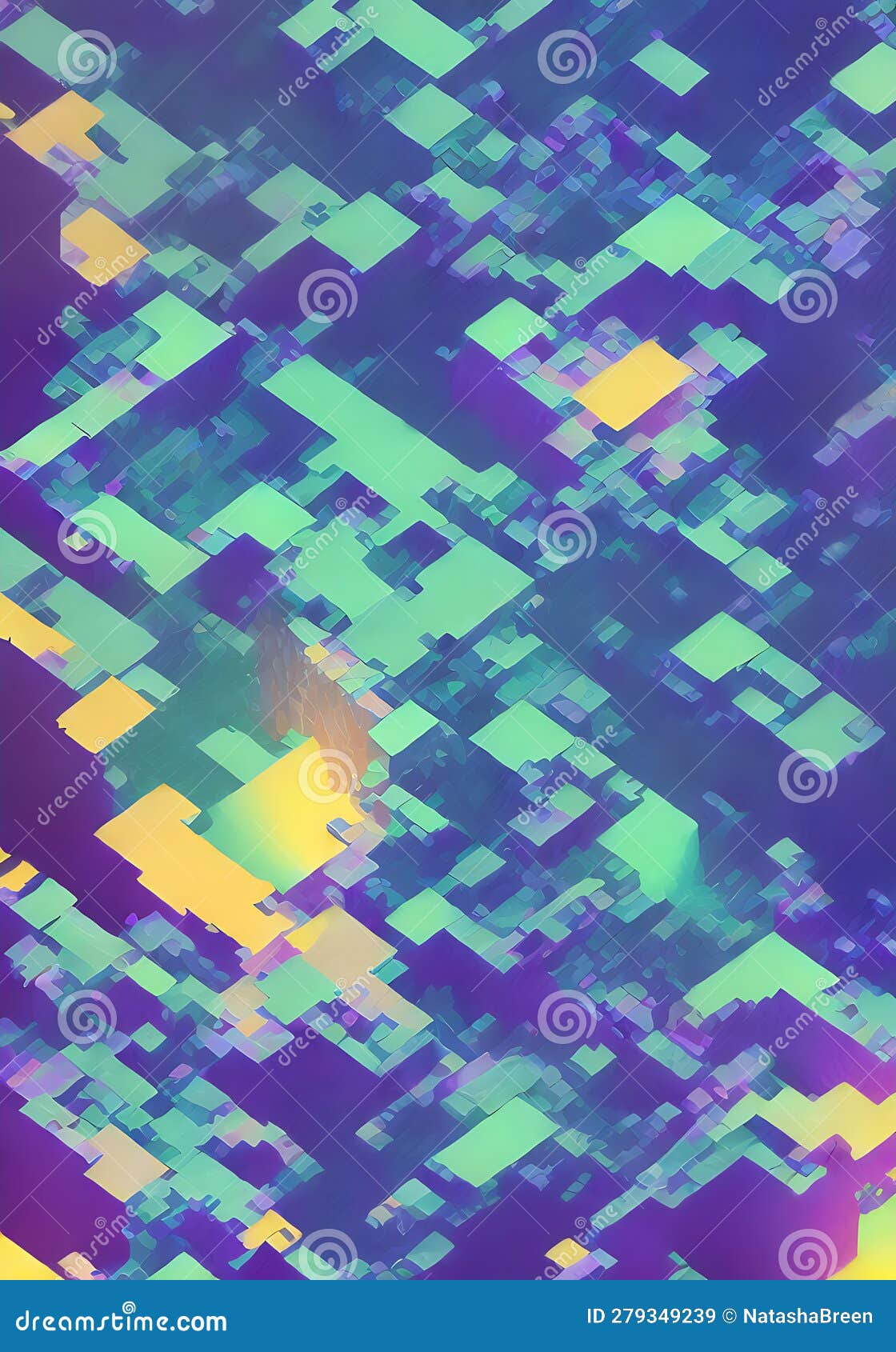 Geometric Panels Neon Magic Abstract Layout Levels. Stock Illustration ...
