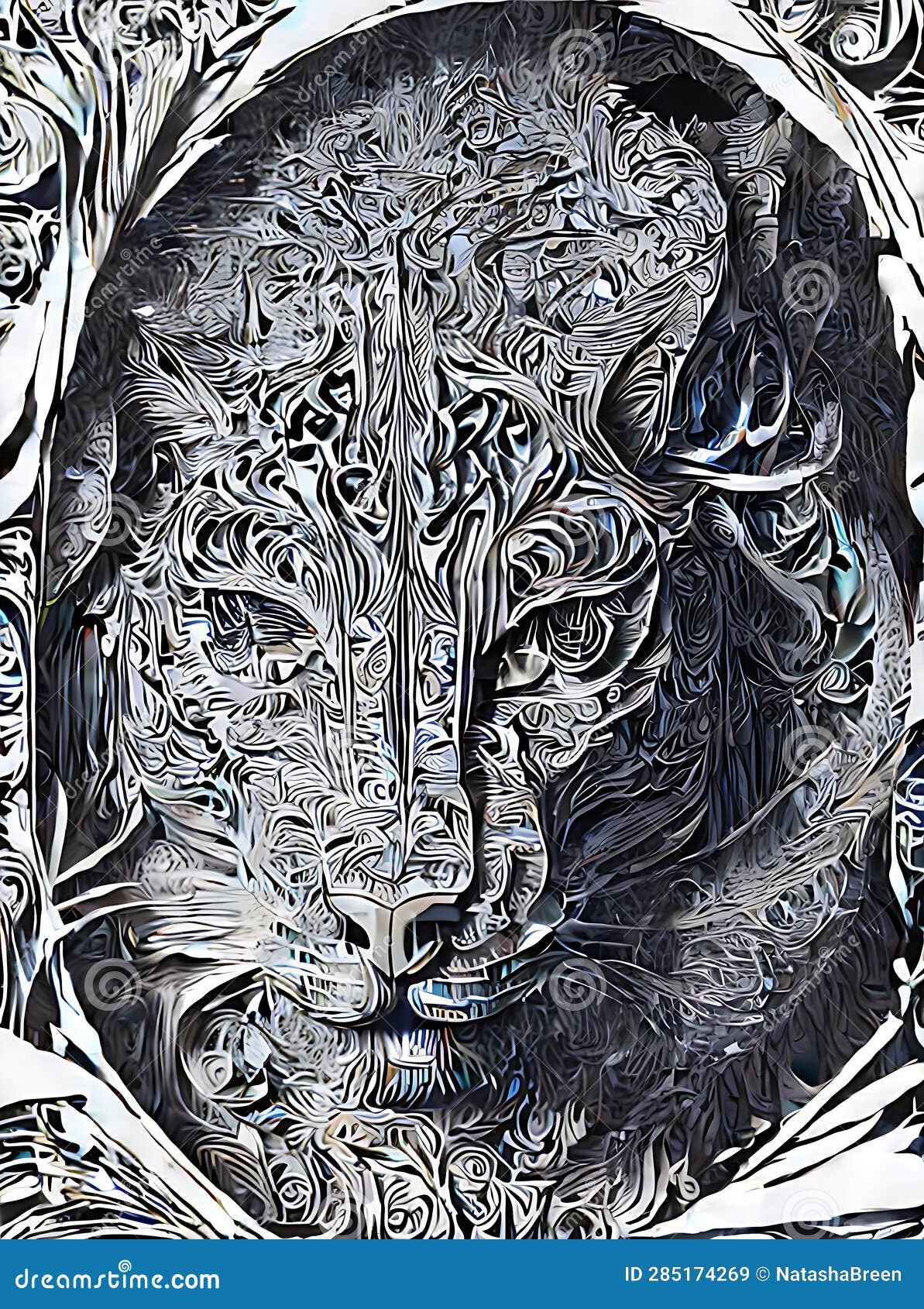 Rectangular Panels Levels Neon Magic 3D. Stock Illustration ...