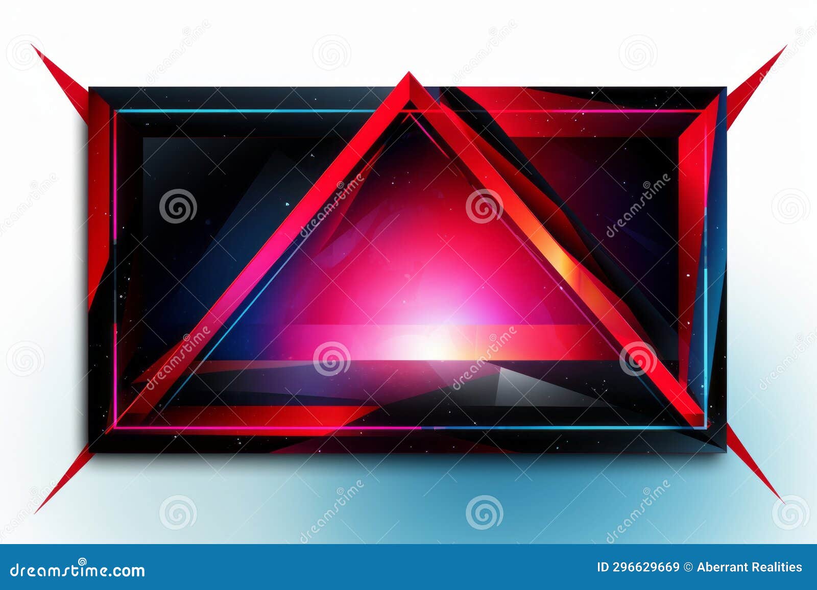 Abstract Geometric Background with Red and Blue Triangles Stock ...