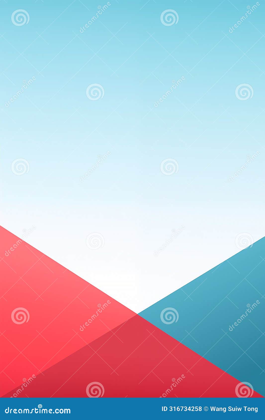 Abstract Geometric Background with Red and Blue Triangles Stock ...